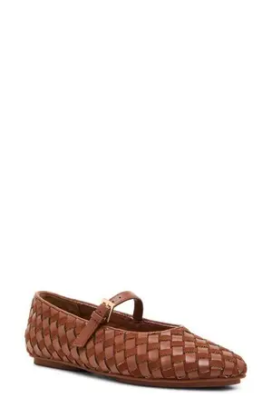 Anne Klein Connie Mary Jane Flat - Cognac