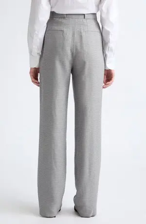 Emporio Armani Pleated Virgin Wool Blend Trousers
