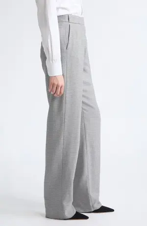 Emporio Armani Pleated Virgin Wool Blend Trousers