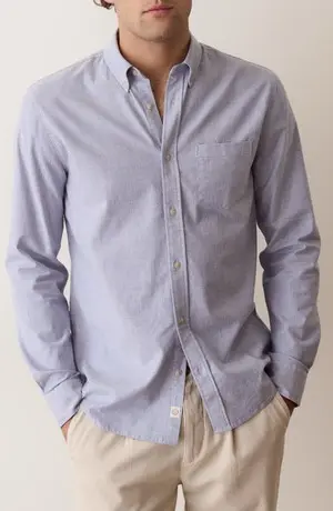 Marine Layer California Oxford Shirt - Blue