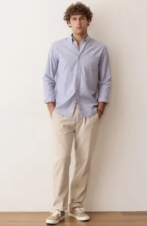 Marine Layer California Oxford Shirt - Blue