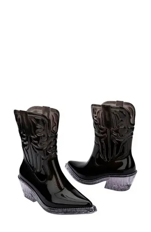 Melissa Texas Western Boot - Black