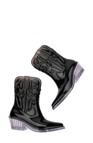 Melissa Texas Western Boot - Black