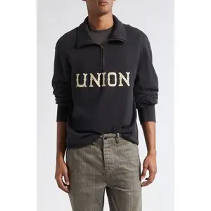 Double Rl Finn Cotton Jersey Half Zip Pullover