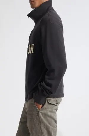 Double Rl Finn Cotton Jersey Half Zip Pullover