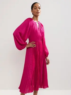 PHASE EIGHT Faye Textured Pleat Dress