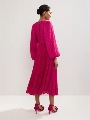PHASE EIGHT Faye Textured Pleat Dress