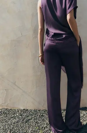 Mango Straight Mid Rise Pants