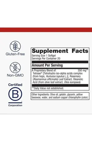 METAGENICS Kaprex Joint Support Supplement With Hops Rosemary And Olive Leaf Extracts 20 Softgels