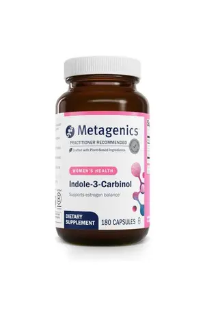 METAGENICS Indole-3-carbinol Estrogen Balance Support Supplement 180 Capsules - None
