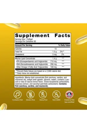 METAGENICS Premium Omega-3 Fish Oil Epa-dha 1000mg Softgels