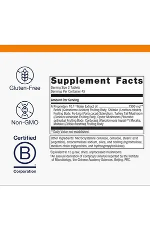 METAGENICS Mycotaki Immune Support Mushroom Supplement Tablets 90 Tablets