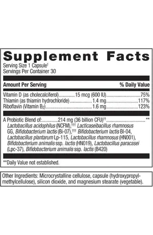 METAGENICS Ultraflora Complete Multi-strain Probiotic 30 Capsules