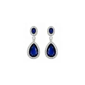 STEPHANIE BROWNE AUSTRALIA Bond St Earrings In Sapphire - Blue