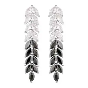 STEPHANIE BROWNE AUSTRALIA Bobbi Tie Earrings - Black