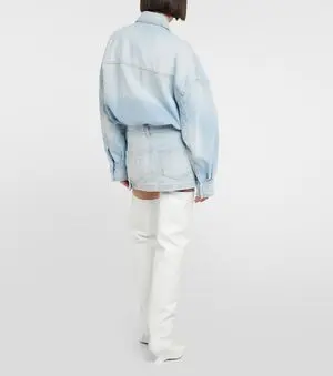 Attico Denim Miniskirt