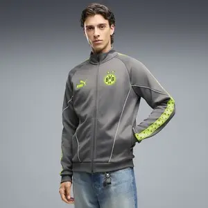 PUMA Borussia Dortmund King Anthem Full-zip Jacket By - Gray