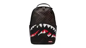 SPRAYGROUND Claw Tear Check Backpack - Brown