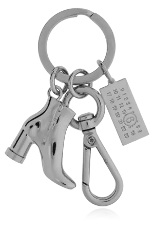 MAISON MARGIELA Keychain With Charms - Silver