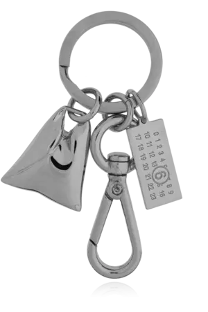 MAISON MARGIELA Keychain With Charms - Silver