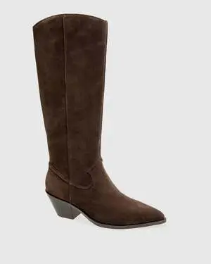 Splendid Amirah Western Suede Boot - Spice