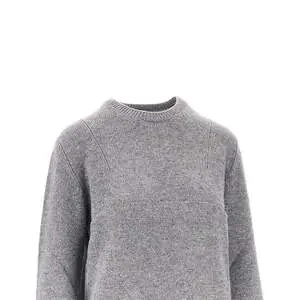 Prada Pullover In Cashmere With Embellished Scarf