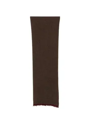 UMA WANG Scarf Cashmere "plain Ws - Brown