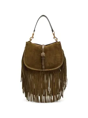 Etro Crossbody Bag Pony Fringes Medium Bag - Brown