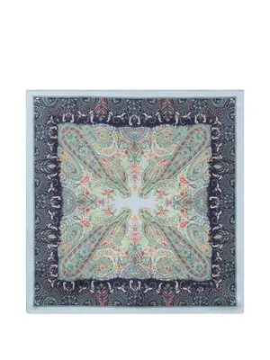 Etro Scarf Silk "maua0004ak1bax0880 - Blue