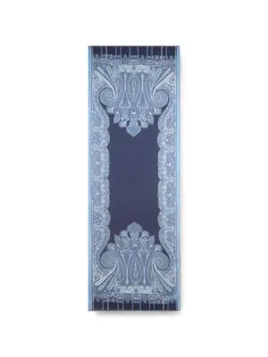 Etro Scarf Modal Cashmere "mata0038ak1brx0883" Blue