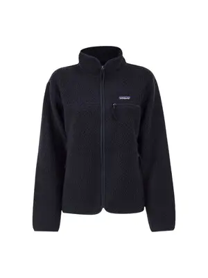 Patagonia Retro Fleece Zip-up Jacket With Logo Detail - Blue
