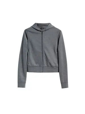 Gucci Silk And Cotton Jersey Zip-up Sweatshirt