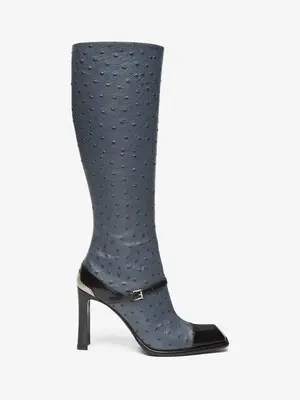 Alexander Mcqueen Embossed Boots For Women