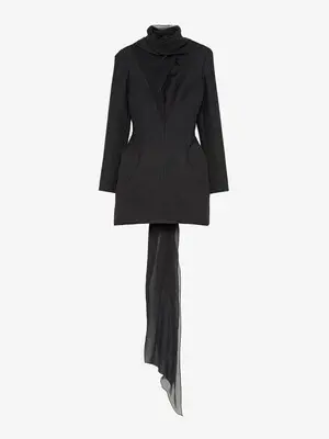 Alexander McQueen Light Tweed Evening Dress