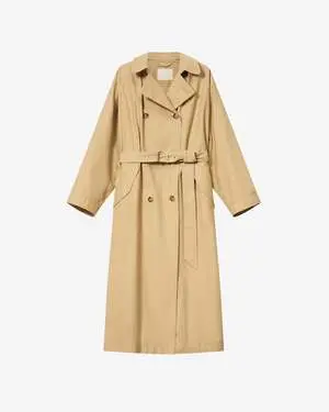 ETOILE Cacilda Cotton Gabardine Trench Coat - Beige