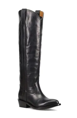 THE FRYE COMPANY Billy Softy Tall Western Boot Black