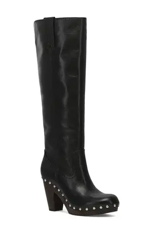 THE FRYE COMPANY Cindy Pull On Leather Boot - Black