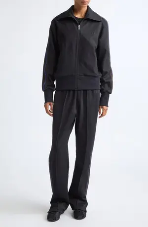 WALES BONNER Track Pants With Satin Waistband And Side Stripes - Black