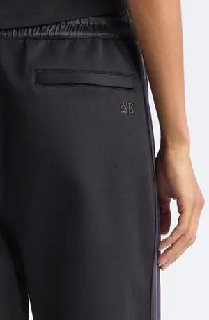 WALES BONNER Track Pants With Satin Waistband And Side Stripes - Black