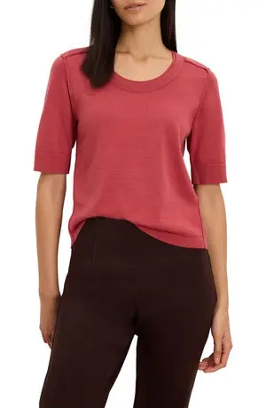 NIC+ZOE Pure Cotton Sweater Tee - Spice