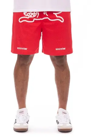 ICECREAM Slurpee Mesh Shorts Salsa