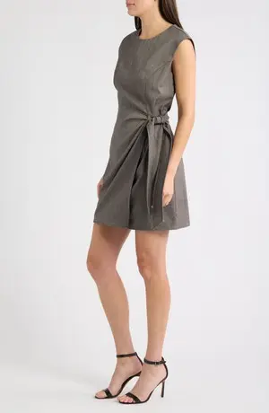 Sam Edelman One-shoulder Abstract Print Midi Dress
