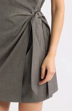 Sam Edelman One-shoulder Abstract Print Midi Dress