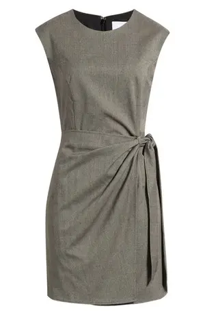 Sam Edelman One-shoulder Abstract Print Midi Dress
