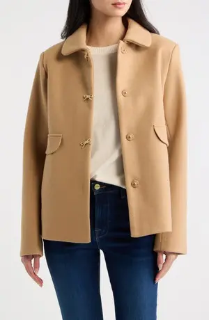 CECE DUPRAZ CeCe Bow Button Swing Jacket