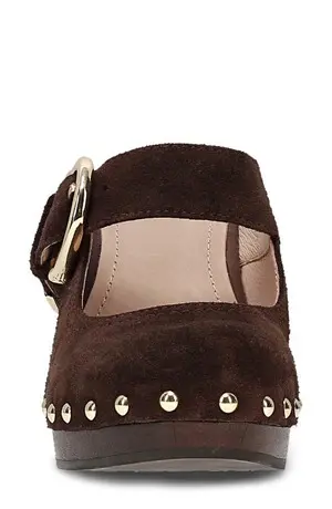THE FRYE COMPANY Cindy Buckle Clog - Chocolate