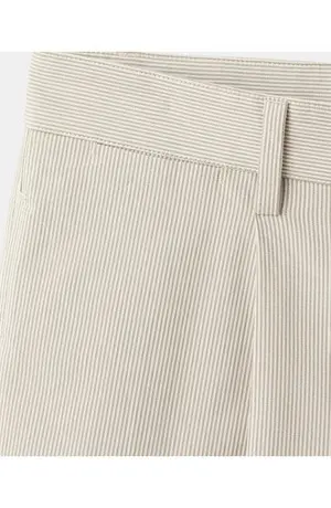 Mango Tonal Stripe Relaxed Fit Pants