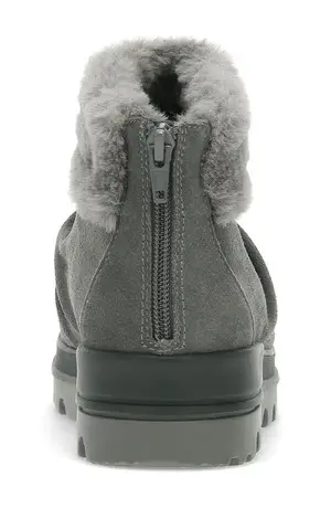 BARETRAPS Nuri Faux Fur Trim Cold Weather Bootie - Dark Grey