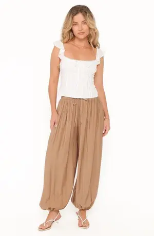 PETAL & PUP Ayvah Balloon Hem Pants