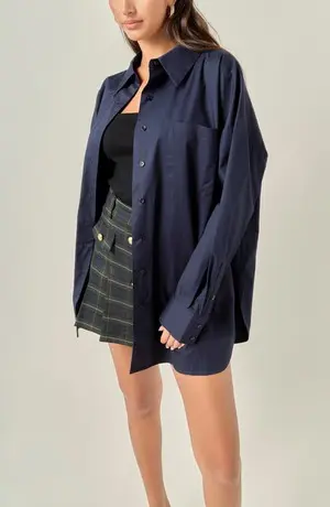 English Factory Oversize Button-up Shirt